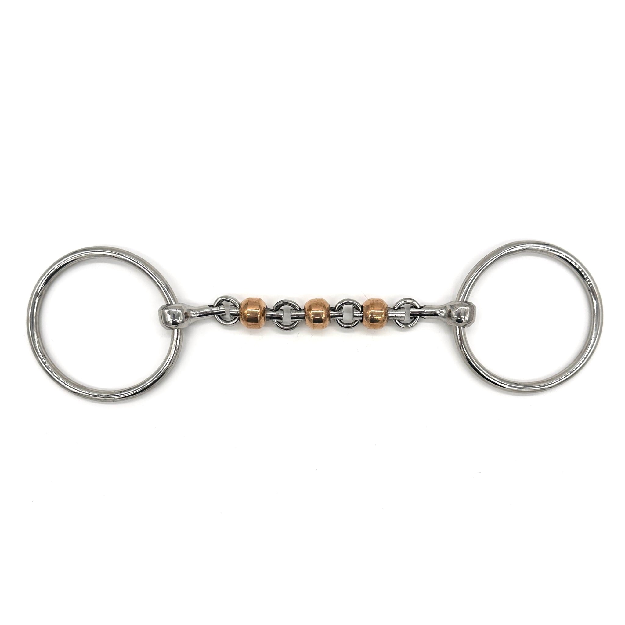 Copper Roller Waterford Loose Ring Snaffle Bit - AJR Sport