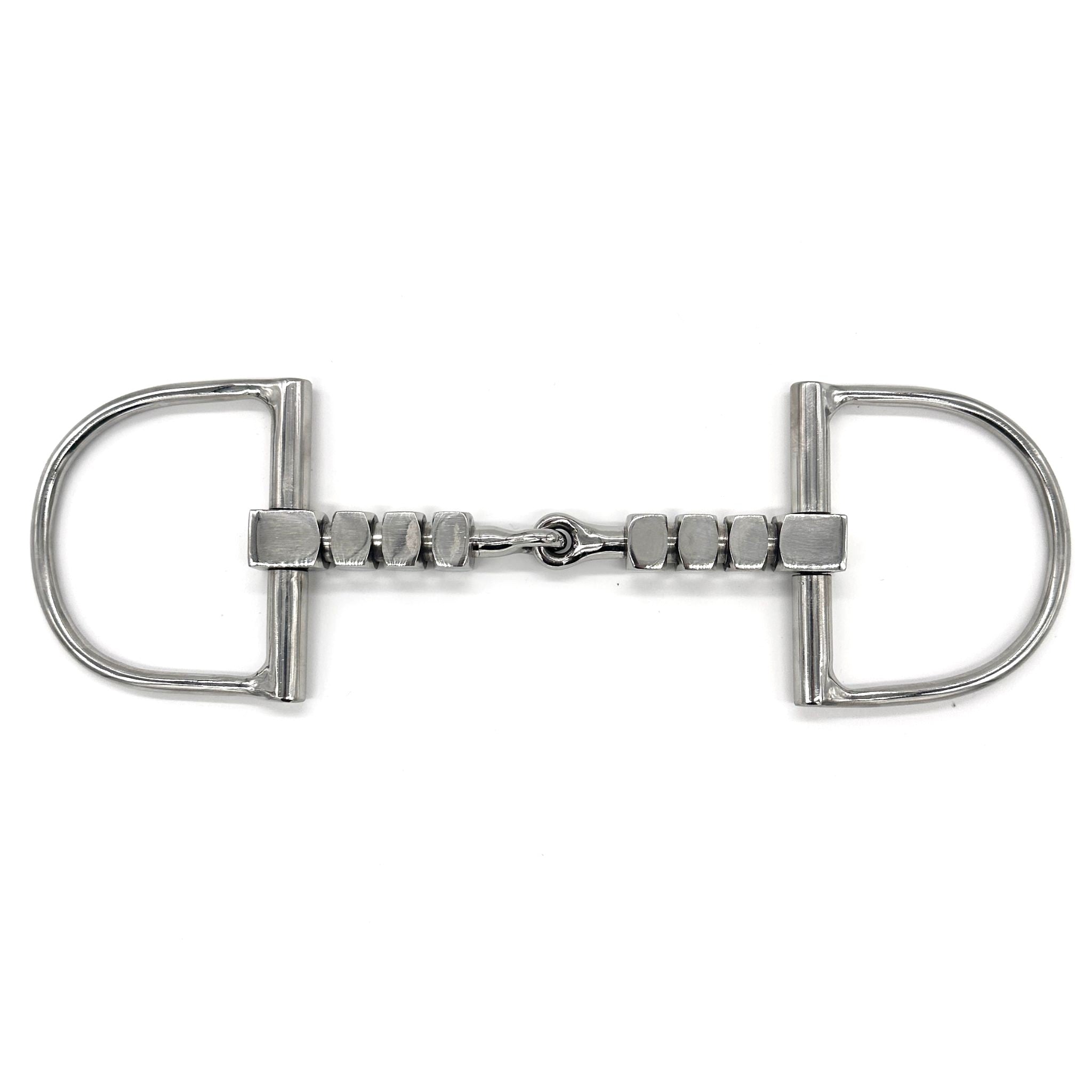 D Ring Bit with Square Blocks Mouthpiece - AJR Sport