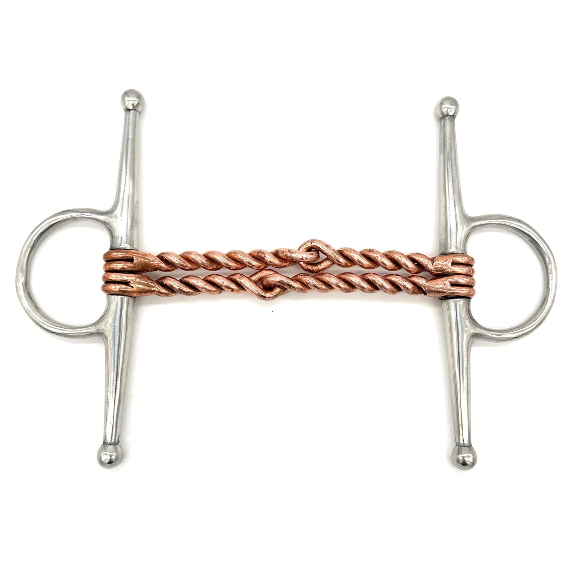 Double Twisted Copper Wire Full Cheek Bit – AJR Sport