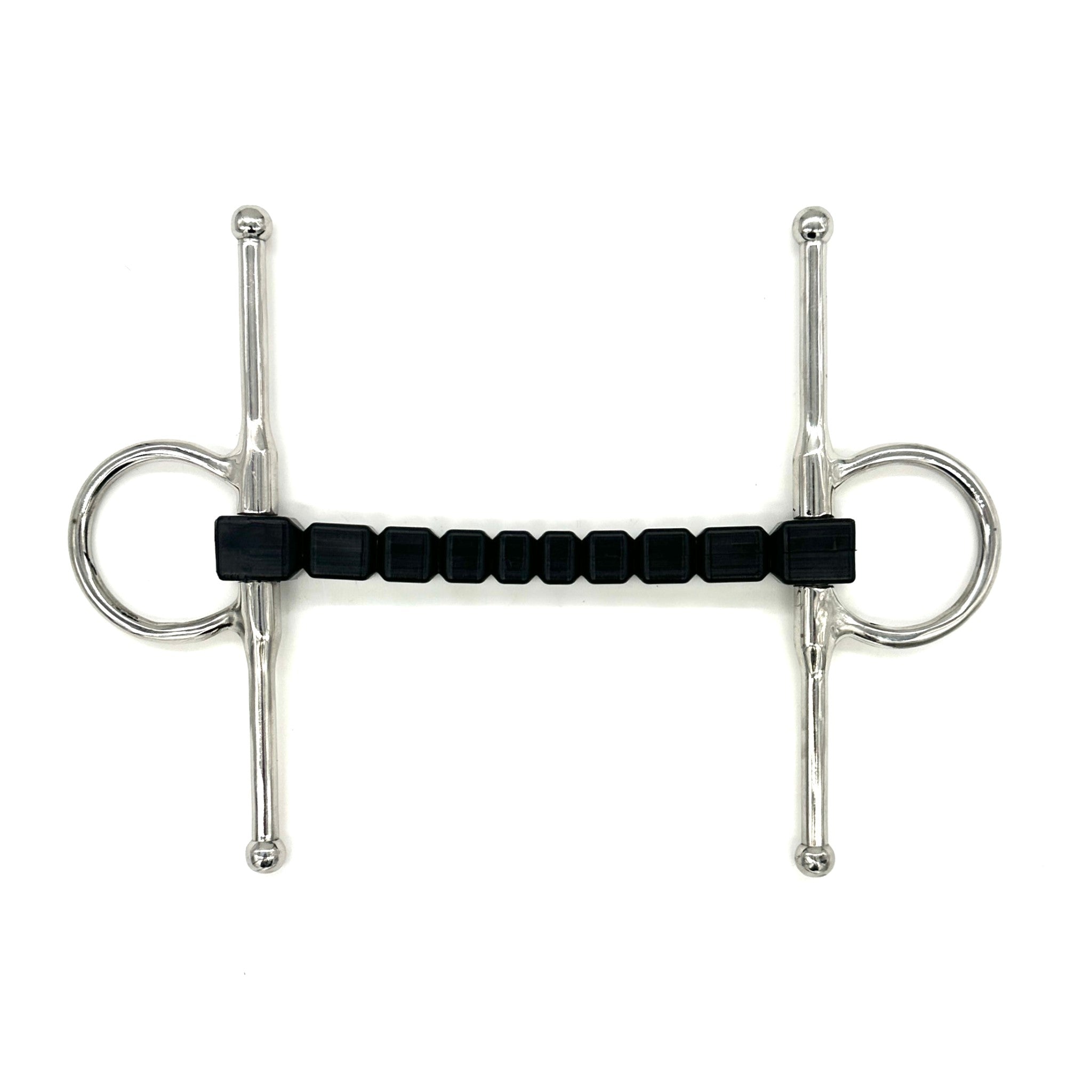 Rubber Block Fixed Full Cheek Bit – AJR Sport