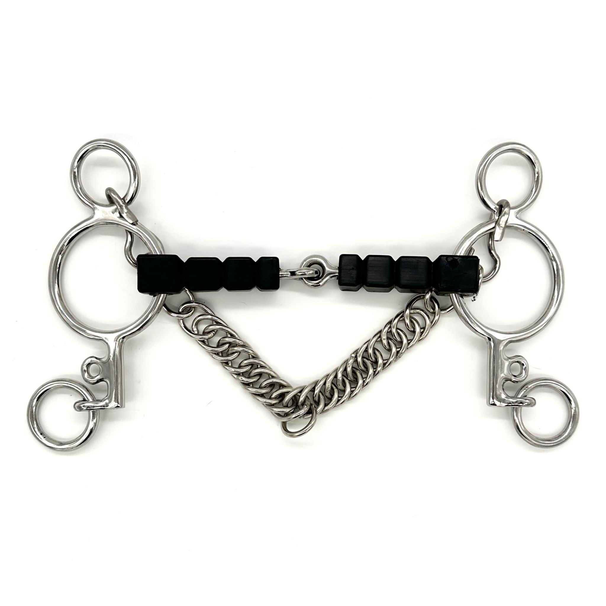 Rubber Block Loose Ring Pelham Bit – AJR Sport